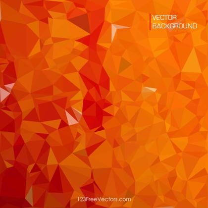Red Orange Polygonal Triangular Background Free