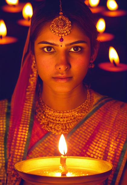 Radiant Diwali Traditions: 19 Free Images Of Traditional Indian Girls ...