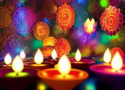 Free Download Colorful Diwali Design