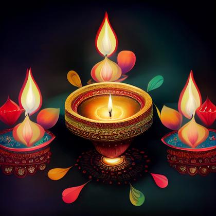 Free Download Diwali Diya Background Image
