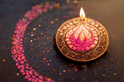 Free Download Diwali Diya Background Design