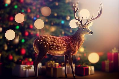 Free Download Christmas Deer