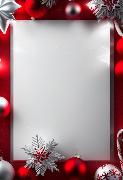 Free Download Red Christmas Frame Image