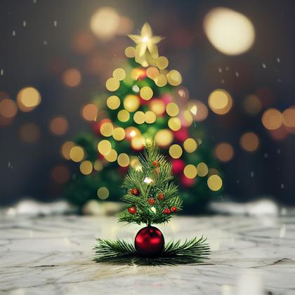 Free Download Christmas Tree Background Image