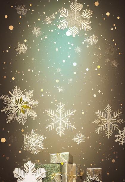 Free Download Christmas Snowflakes Background