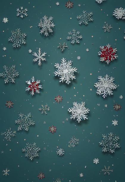 Free Download Christmas Snowflakes Background