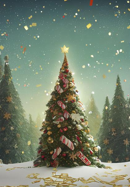 Free Download Christmas Tree Background Image