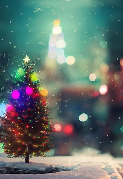 Free Download Christmas Tree Background Image