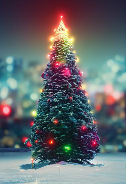 Free Download Christmas Tree Background Image