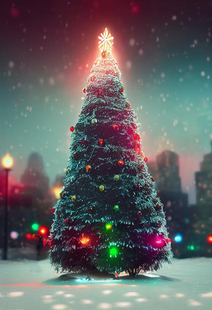 Free Download Christmas Tree Background