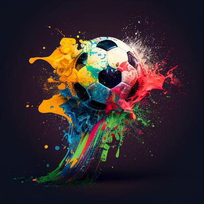 Free Download Football Color Splash Image
