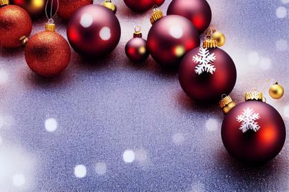 Free Download Christmas Card Background with Fir Branches and Ball ...