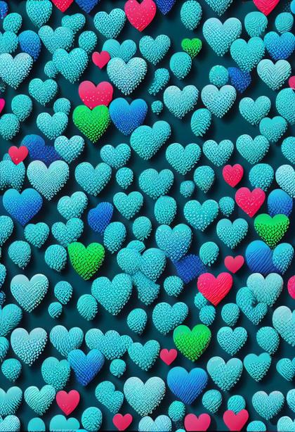 Free Download Heart Pattern Background