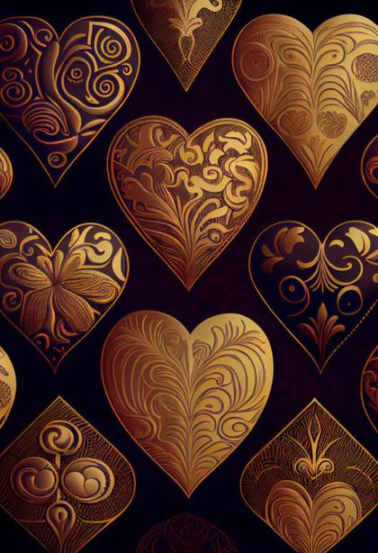 Free Download Heart Pattern Background