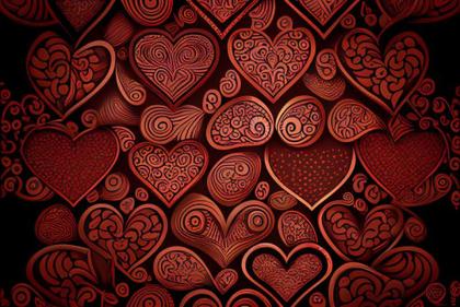 Free Download Heart Pattern Background
