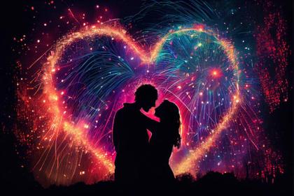 Free Download Abstract Heart Modern Couple Love