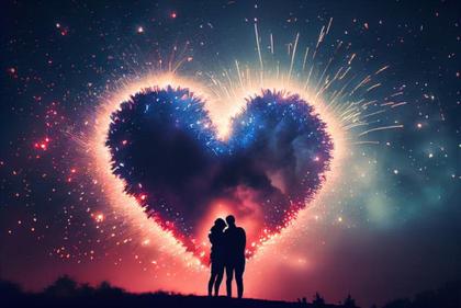 Free Download Abstract Heart Modern Couple Love