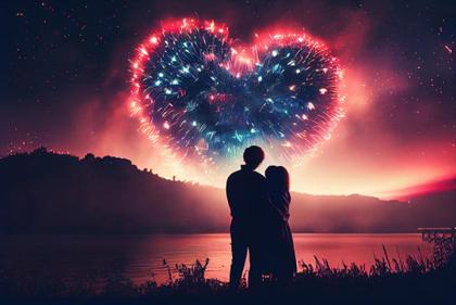 Free Download Heart Firework