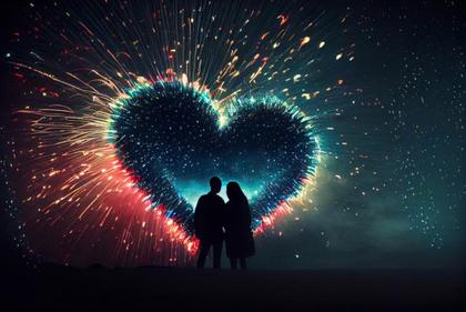 Free Download Heart Firework