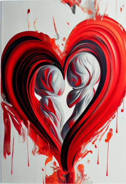 Free Download Abstract Heart Modern Couple Love