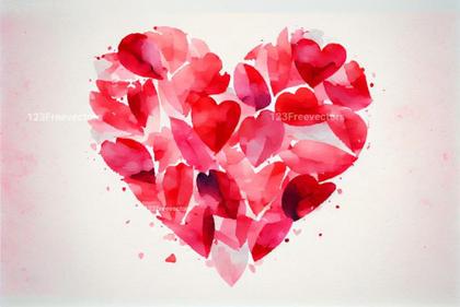 Watercolor Love Couple Background