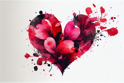 Free Download Valentines Day Watercolor Background