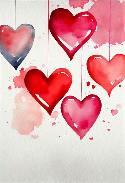 Free Download Valentines Day Watercolor