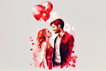Free Download Valentines Day Watercolor