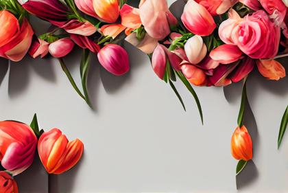 Free Download Red Flower Card Background