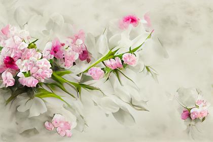 Free Download Pink Flower on Beige Background Image
