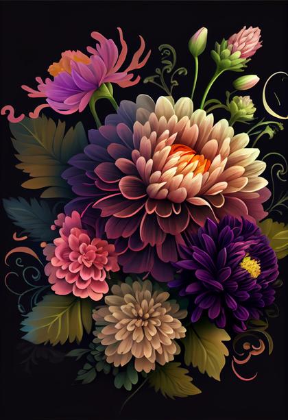 Free Download Colorful Flower Background