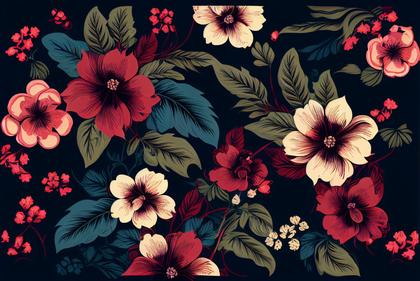 Free Download Flower Pattern Background
