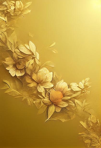 Free Download Gold Flower Background