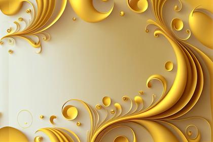 Free Download Gold Flower Background