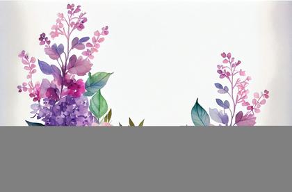 Free Download Watercolor Violet and Pink Flower Background Image