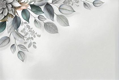 Free Download Watercolor Silver Flower Background
