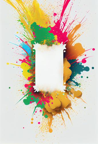 Free Download Color Splash Frame Image