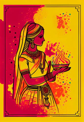 Free Download Holi Girl Background Image