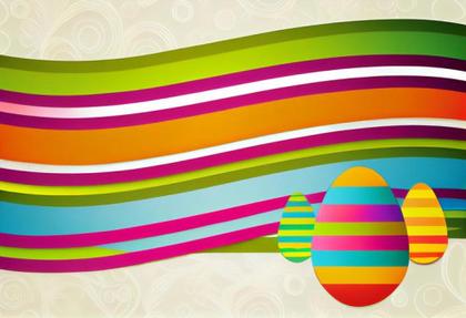 Free Download Colorful Happy Easter Background