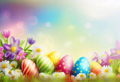 Free Download Colorful Easter Card Image