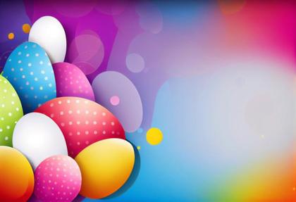 Free Download Colorful Easter Card