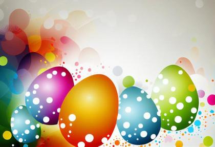 Free Download Colorful Easter Card