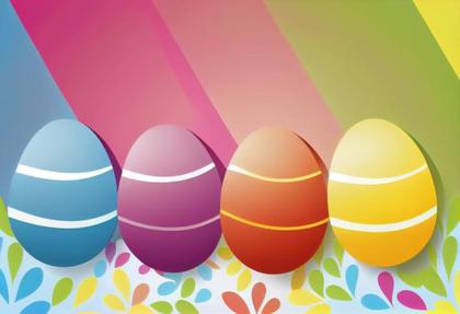Free Download Colorful Easter Card Image