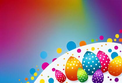 Free Download Colorful Easter Card