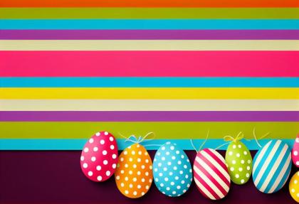 Free Download Colorful Easter Card Image