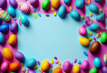 Free Download Colorful Easter Card Image
