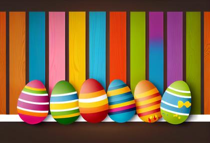 Free Download Colorful Easter Poster Background Image