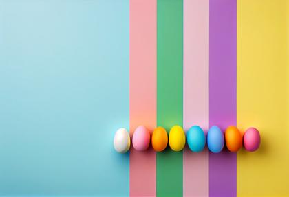 Free Download Colorful Easter Poster Background Image