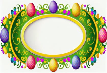 Free Download Colorful Easter Frame Image