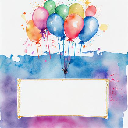Free Download Watercolor Birthday Card Background Image